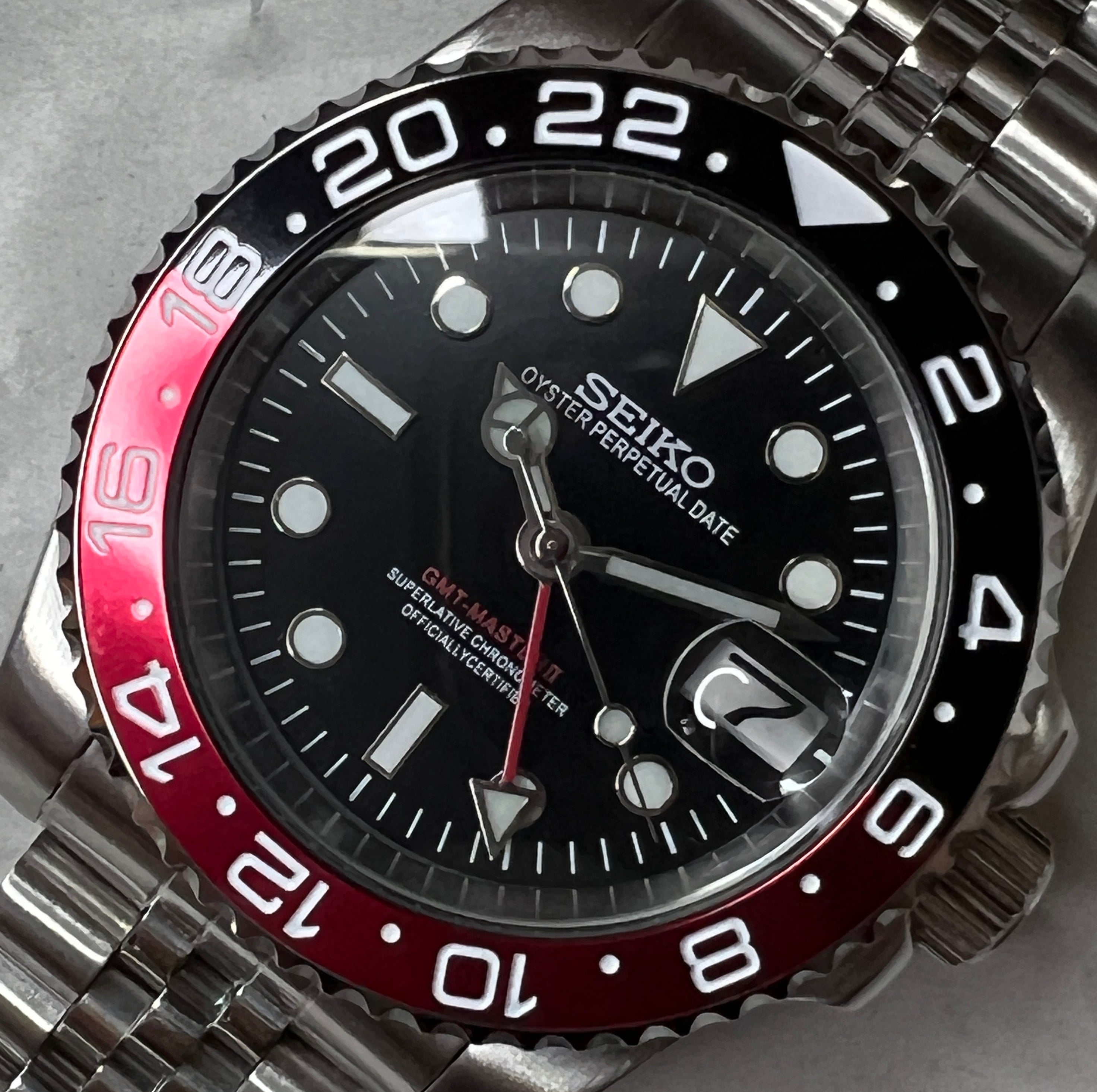 SEIKOMOD|GMT MASTER2 /COKE/RED&BLACK BEZEL model HOMAGE 40mm – SEIKOMOD ...